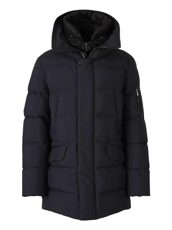 MOORER Quilted Jacket - Midnight Blue