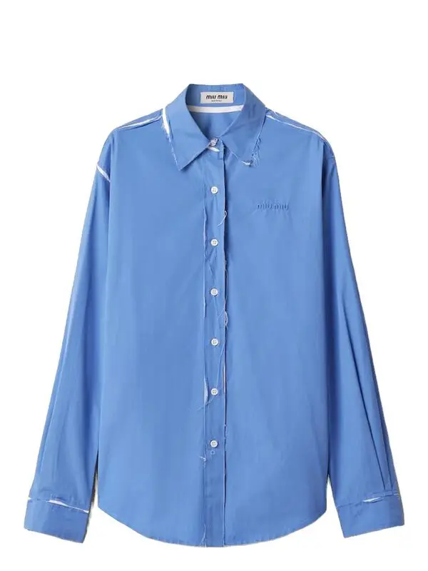 Miu Miu Poplin Shirt - Pervinca