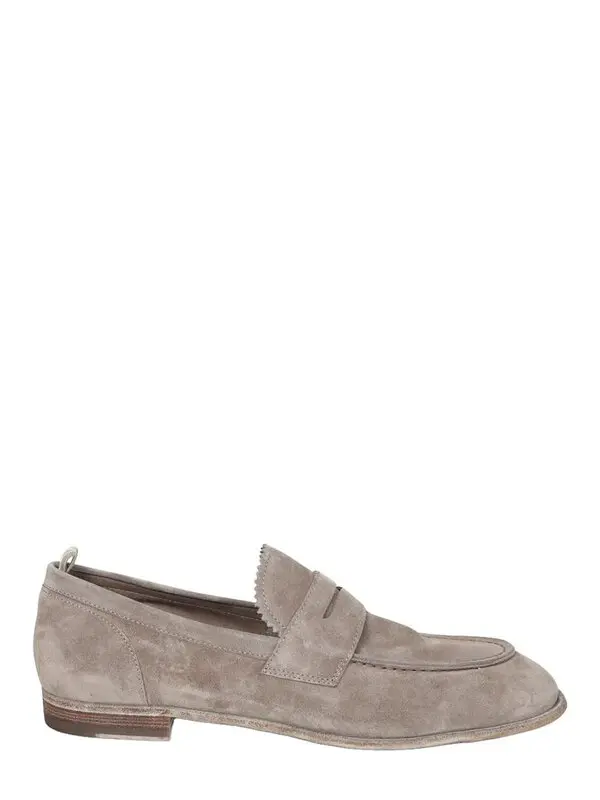 Officine Creative Solitude Suede Loafers - Beige