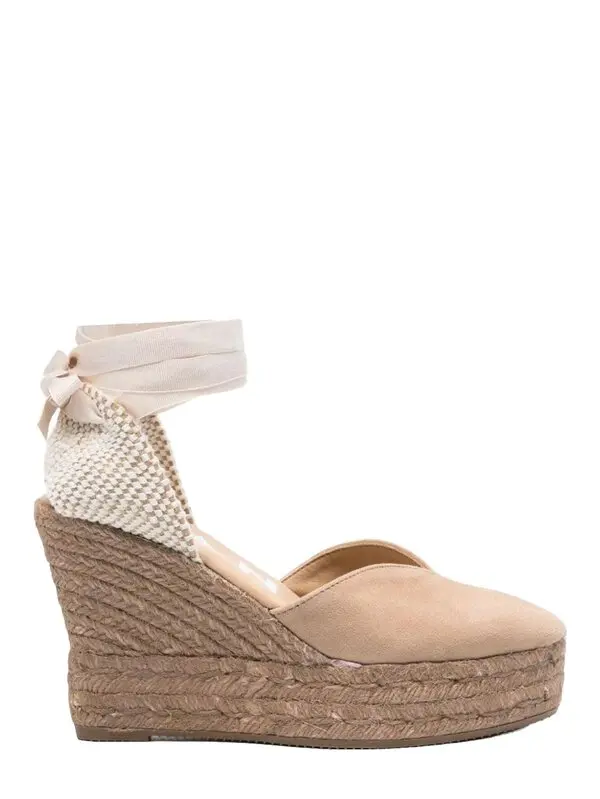 Manebí Hamptons Heart-shaped Wedge Espadrilles - Grey