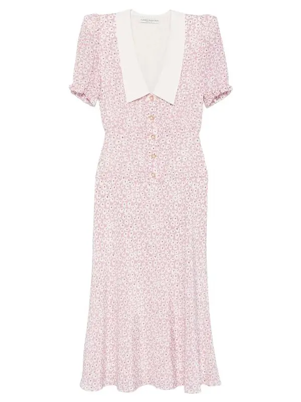 Alessandra Rich Short Sleeve Dress - Pink