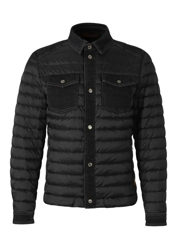 MOORER Crespi Denim Jacket - Black