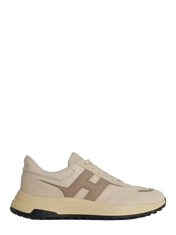 Hogan Hyperlight Leather Blend Sneakers - Beige