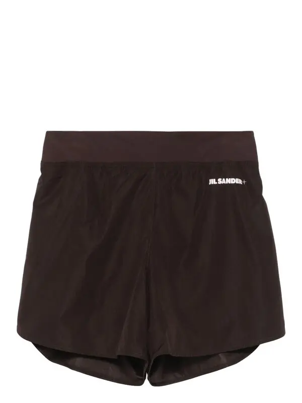 JIL SANDER Logo Sports Shorts - Brown
