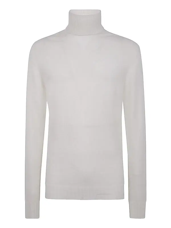 MD75 Turtleneck Cashmere Sweater - White