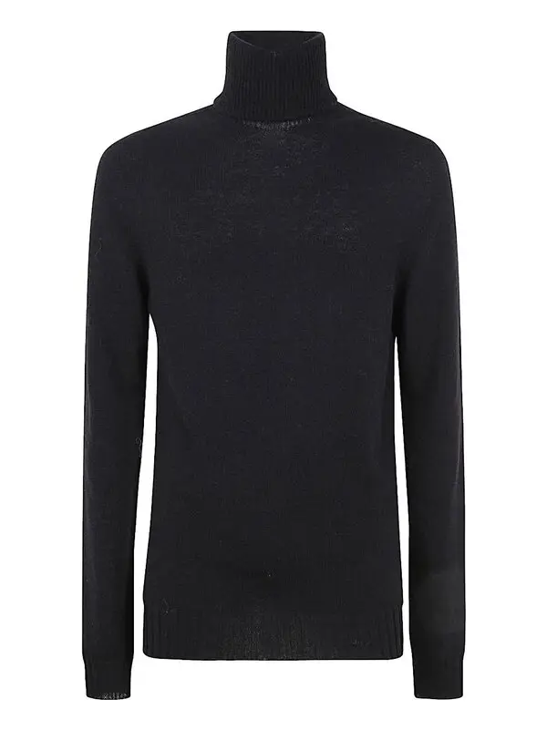 MD75 Turtle Neck Cashmere Sweater - Black
