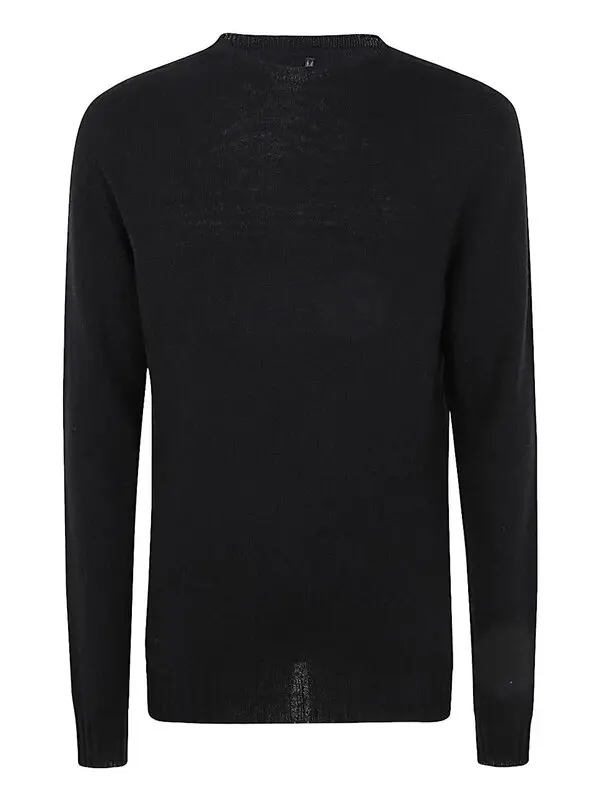 MD75 Round Neck Cashmere Sweater - Black