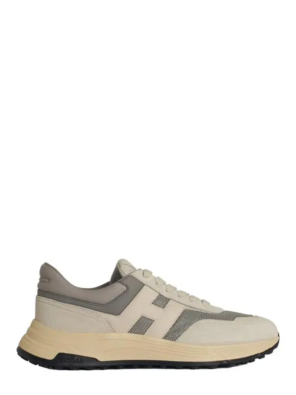 Hogan Hyperlight Leather Blend Sneakers - Grey