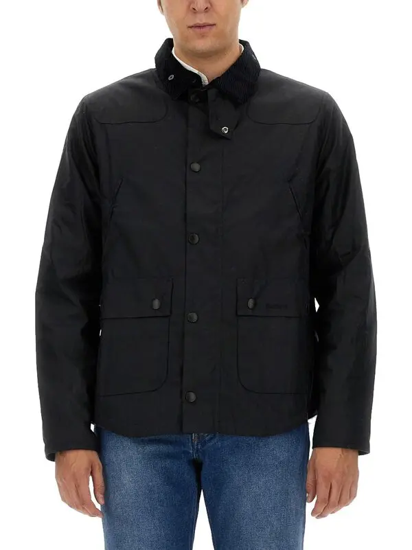 Barbour Reelin Wax Jacket - Blue