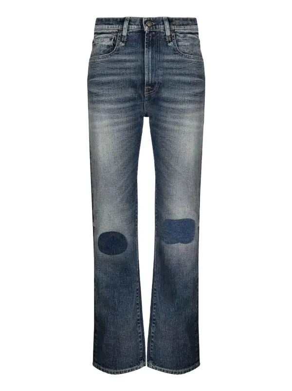 R13 High-waisted Slim-cut Jeans - Blue