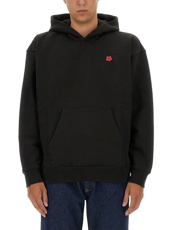 Kenzo Cotton Blend Hoodie - Black