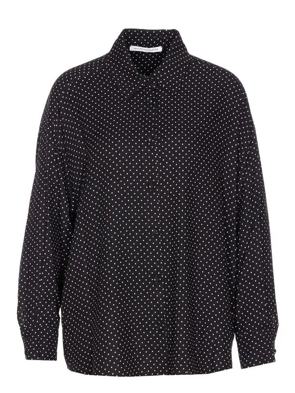 MAR DE MARGARITAS Polka Dot Shirt - Black