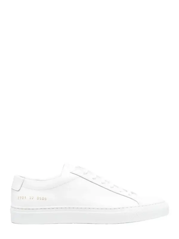 COMMON PROJECTS Lace-up Leather Sneakers - Beige