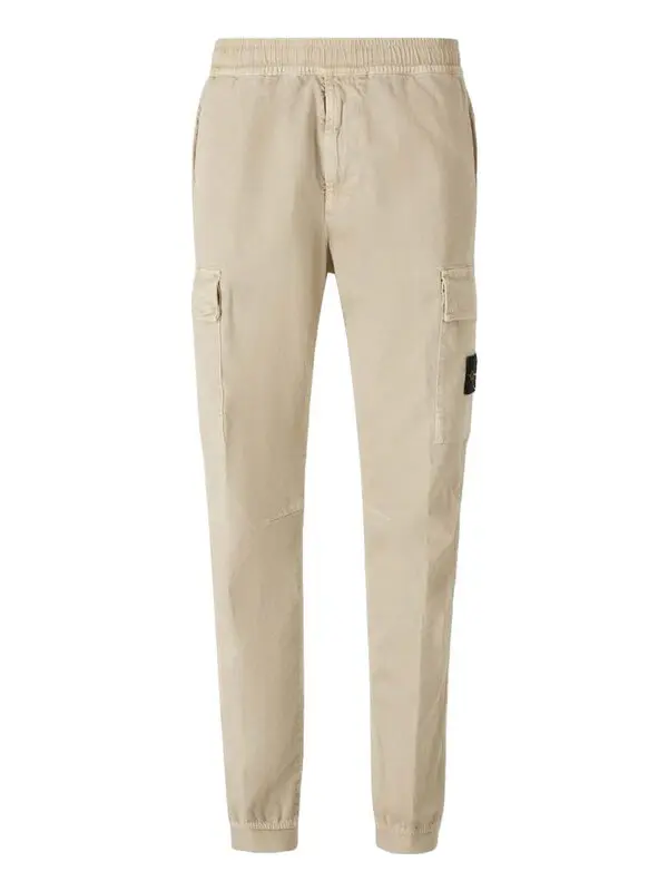 Stone Island Cotton Cargo Trousers - Brown