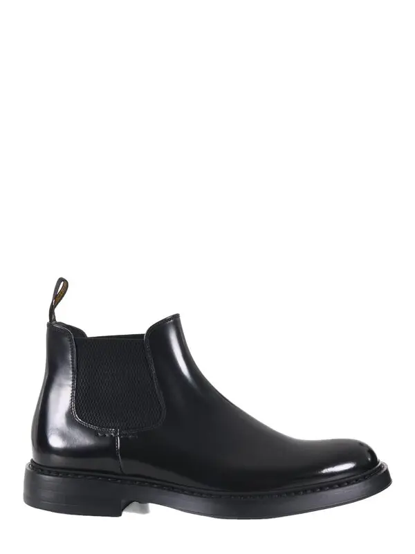 DOUCAL'S Brushed Leather Chelsea Boots - Black