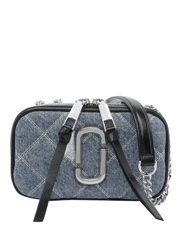 Marc Jacobs Quilted Denim Softshot Bag - Blue