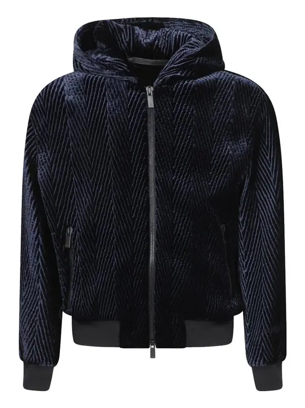 Giorgio Armani Quilted Jacket - Blue