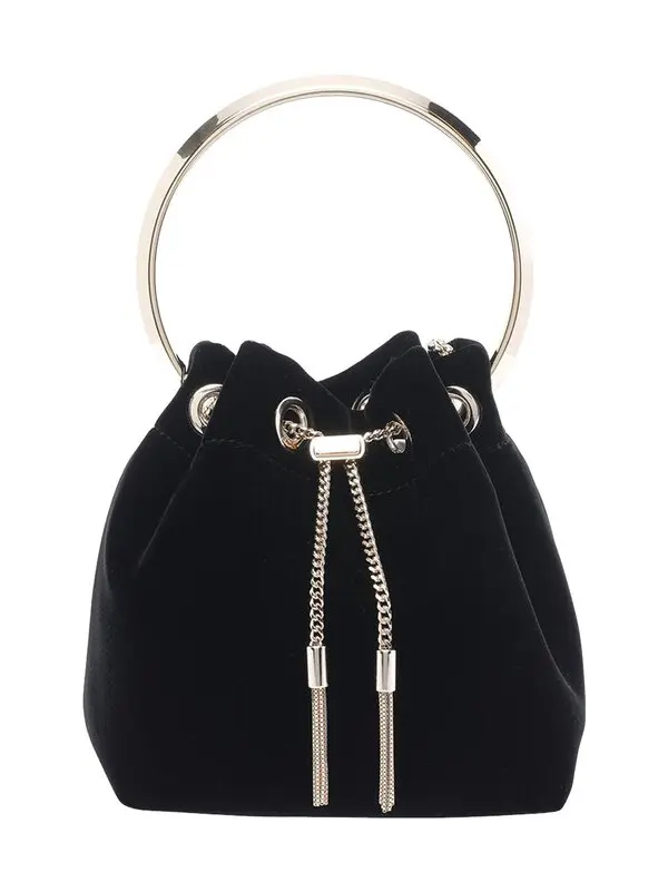 JIMMY CHOO Bon Bon Bucket Bag - Black