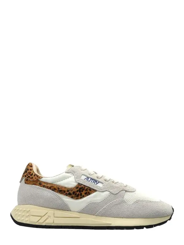 AUTRY Leopard Reelwind Sneakers - Beige