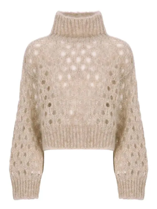 Brunello Cucinelli Mohair-blend Sweater - Beige