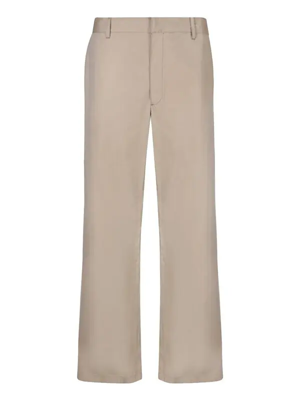 Prada Wide Leg Trousers - Beige