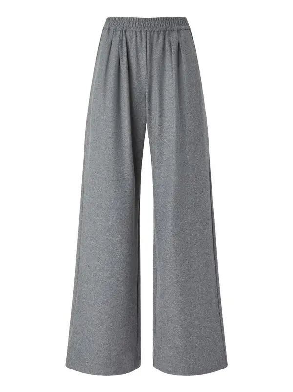 Pinko Ramona Wool-blend Trousers - Grey