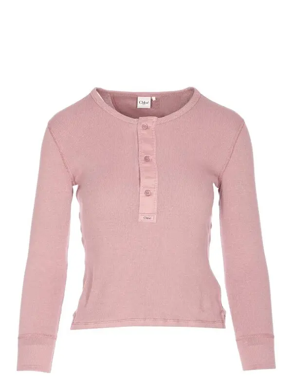Chloé Long Sleeve Top - Pink