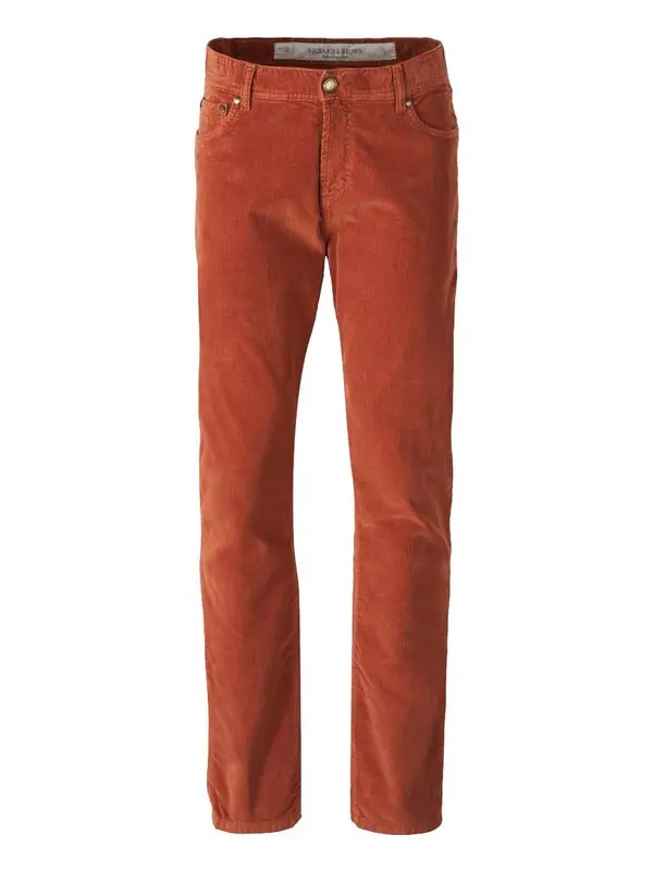RICHARD J. BROWN Five-pocket Corduroy Trousers - Orange