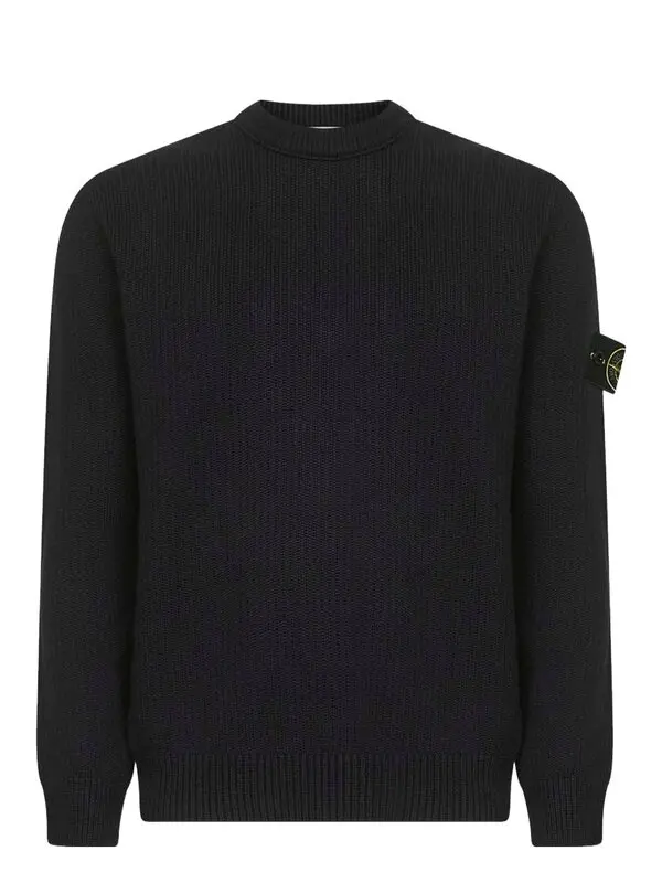 Stone Island Crewneck Sweater - Black