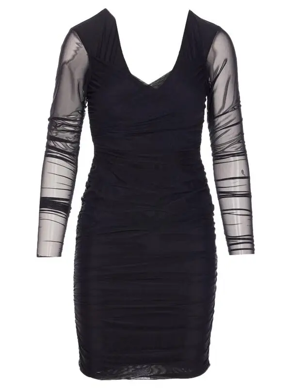 MAR DE MARGARITAS Eleonor Long Sleeve Dress - Black