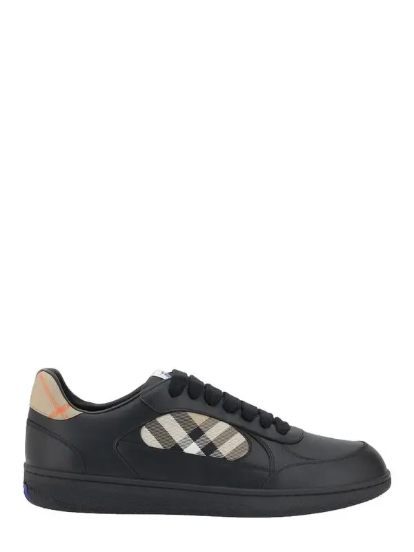 Burberry Leather Sneakers - Black