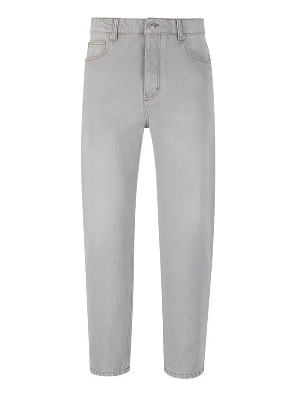 Ami Straight Fit Javel Jeans - Light Grey