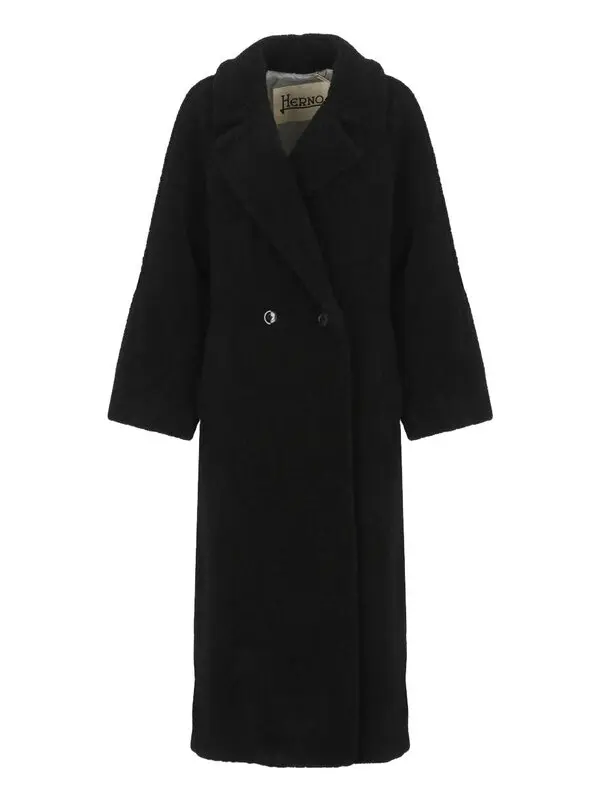 Herno Double-breasted Coat - Black