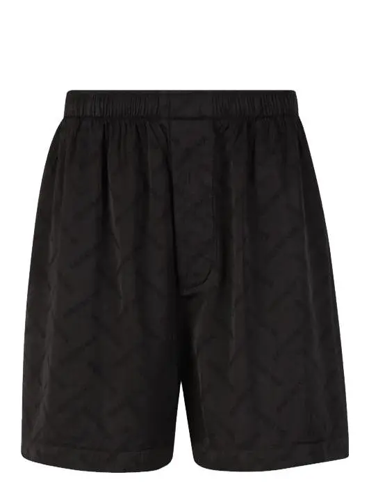 Balenciaga Viscose Bermuda Shorts - Black