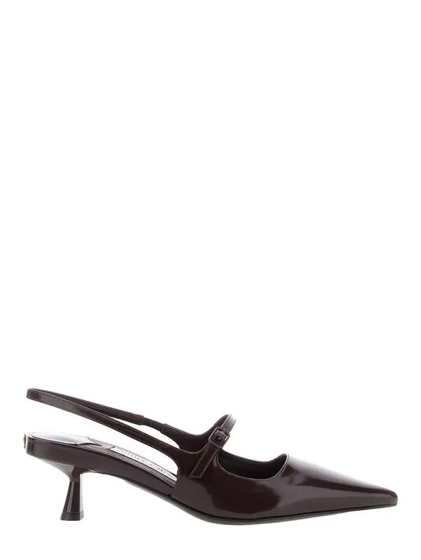 JIMMY CHOO Slingback Kitten Heel Pumps - Brown