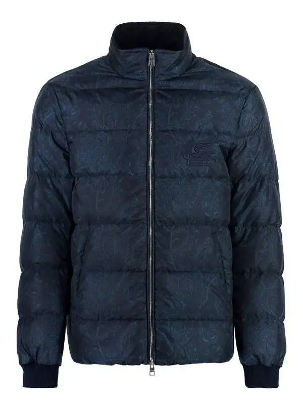 Etro Techno-nylon Down Jacket - Blue