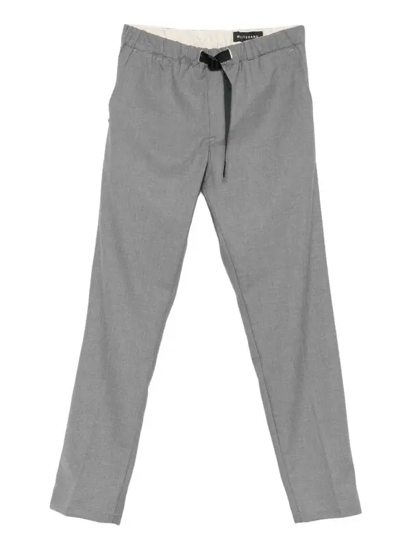 WHITE SAND Drawstring Trousers - Grey
