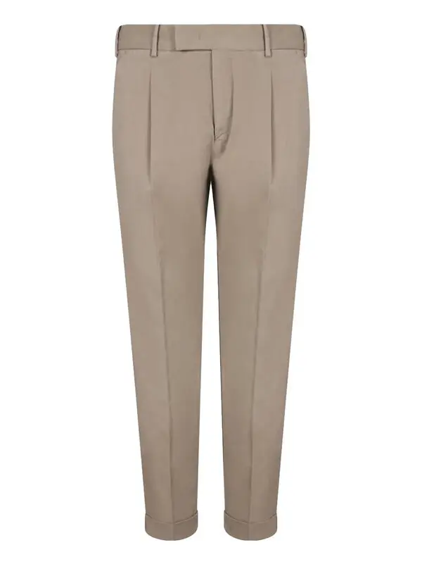 PT TORINO Pleated Trousers - Beige