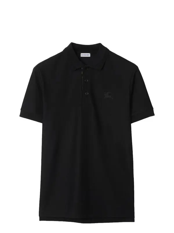 Burberry Cotton Piqué Polo Shirt - Black