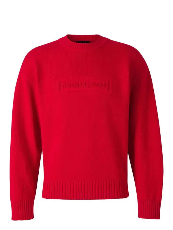 Dsquared2 Logo Knitted Sweater - Red