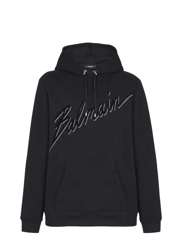 Balmain Cotton Hooded Sweatshirt - Straight Jeans