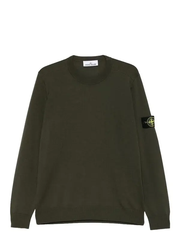 Stone Island Crew Neck Knitwear - Green