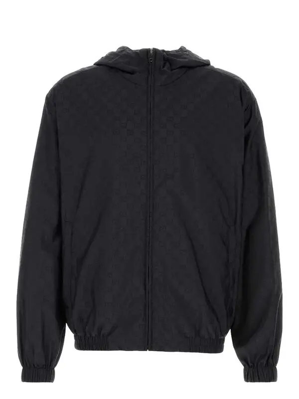 Gucci Embroidered Nylon Jacket - Black