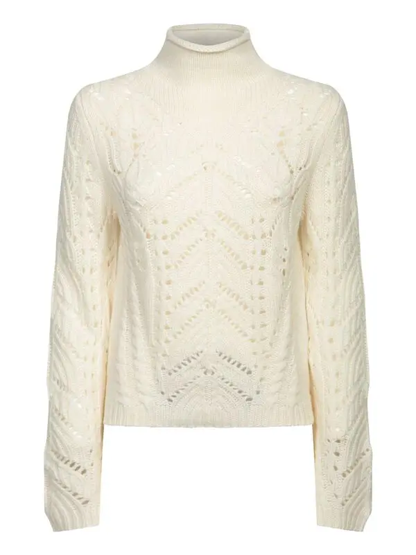 Loulou De Saison Gustavia Ivory Knit Sweater - White