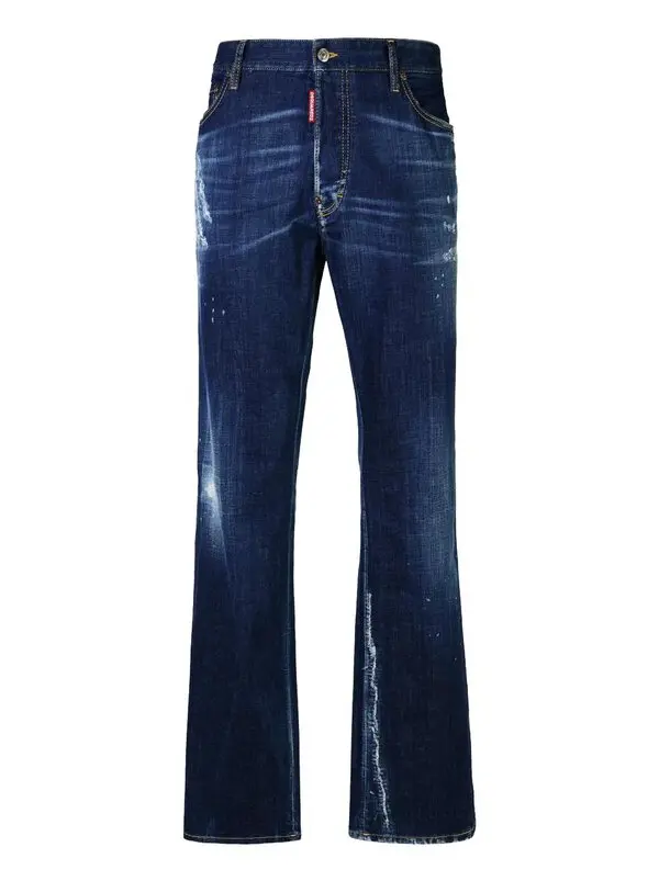 Dsquared2 Roadie Cotton Denim Jeans - Blue