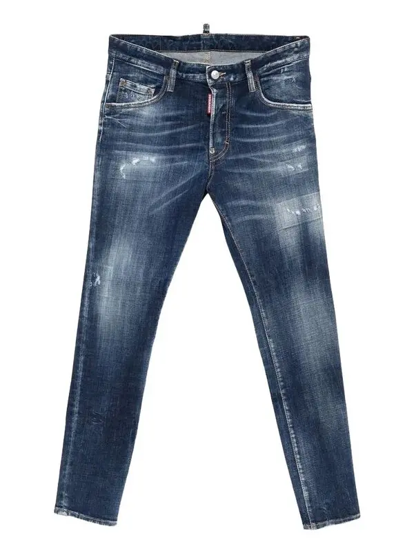 Dsquared2 Faded Wash Denim - Blue