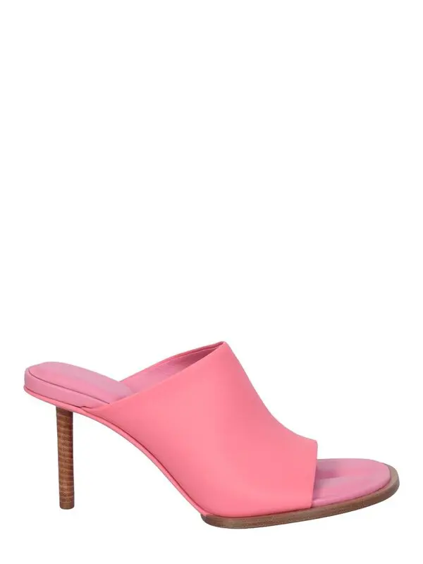 Jacquemus Les Mules Rond Carr - Pink