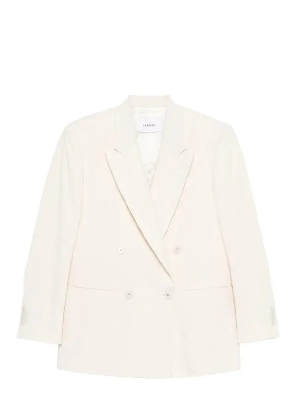 LARDINI Double-breasted Jacket - White