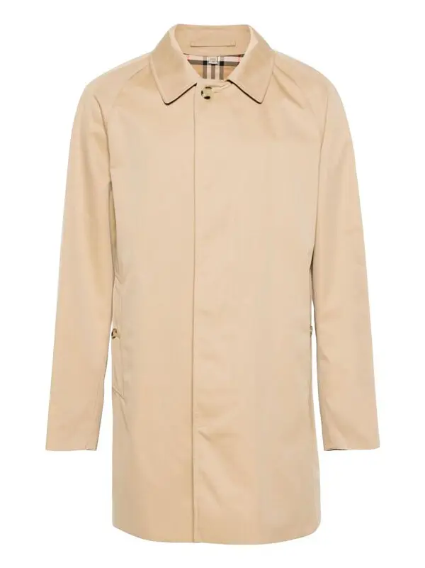 Burberry Single Breasted Trench Coat - Beige