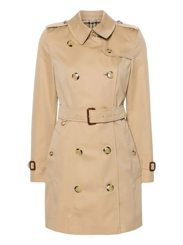 Burberry Double-breasted Trench Coat - Brown